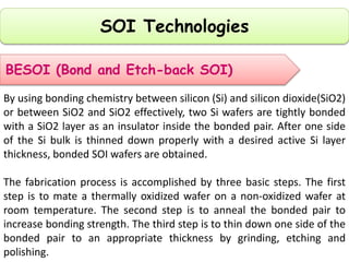 Silicon on Insulator (SOI) Technology | PPTX