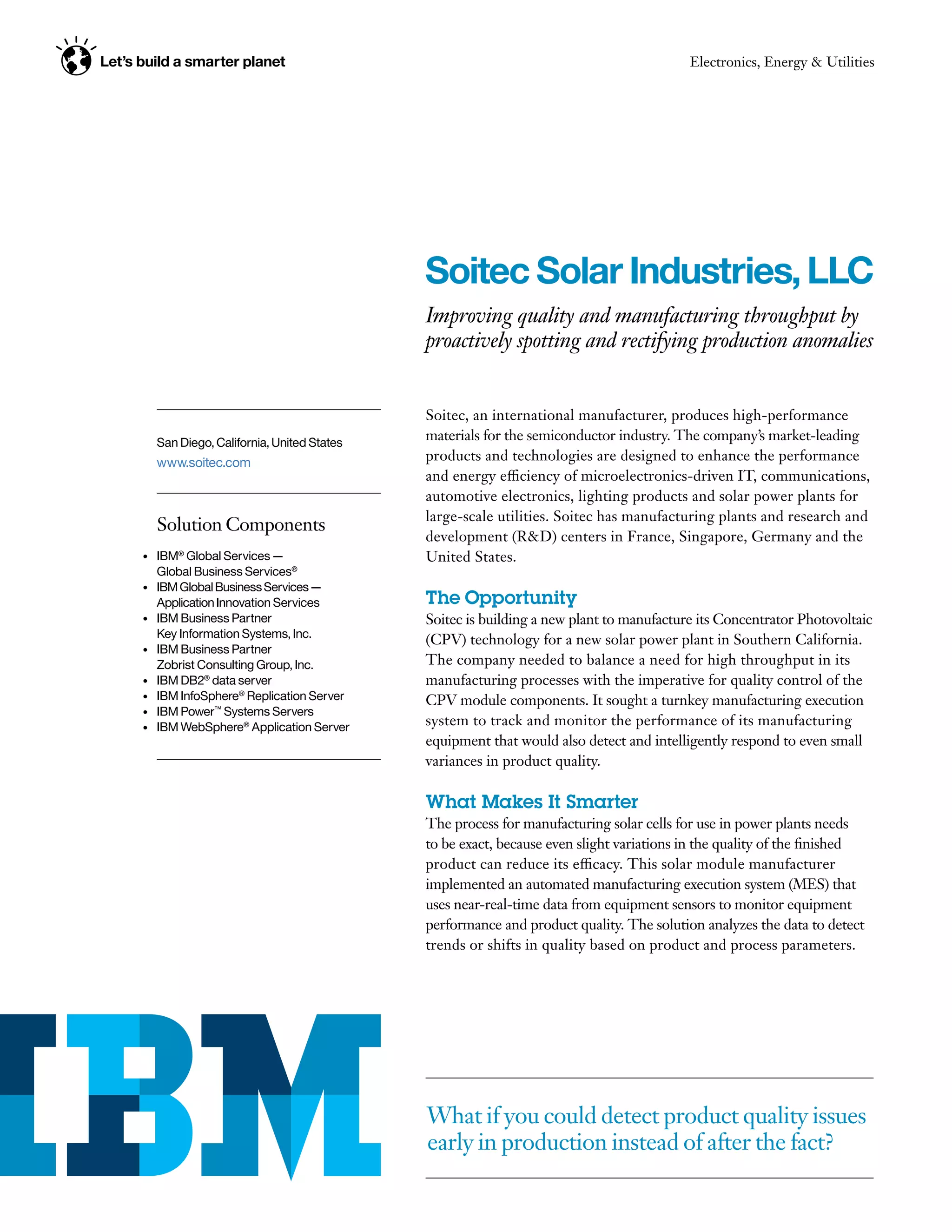 Soitec Solar Industries, LLC | PDF