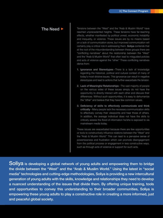 Soliya Project Brochure | PDF