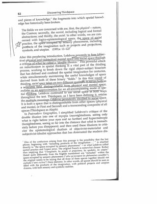 Edward Soja's Thirdspace Theory pdf version | PDF