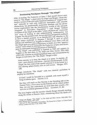 Edward Soja's Thirdspace Theory pdf version | PDF