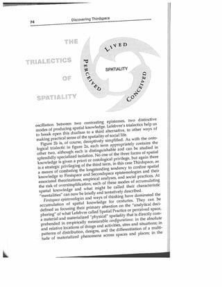 Edward Soja's Thirdspace Theory pdf version | PDF