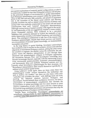 Edward Soja's Thirdspace Theory pdf version | PDF