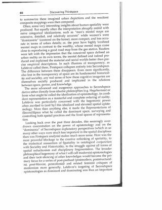 Edward Soja's Thirdspace Theory pdf version | PDF