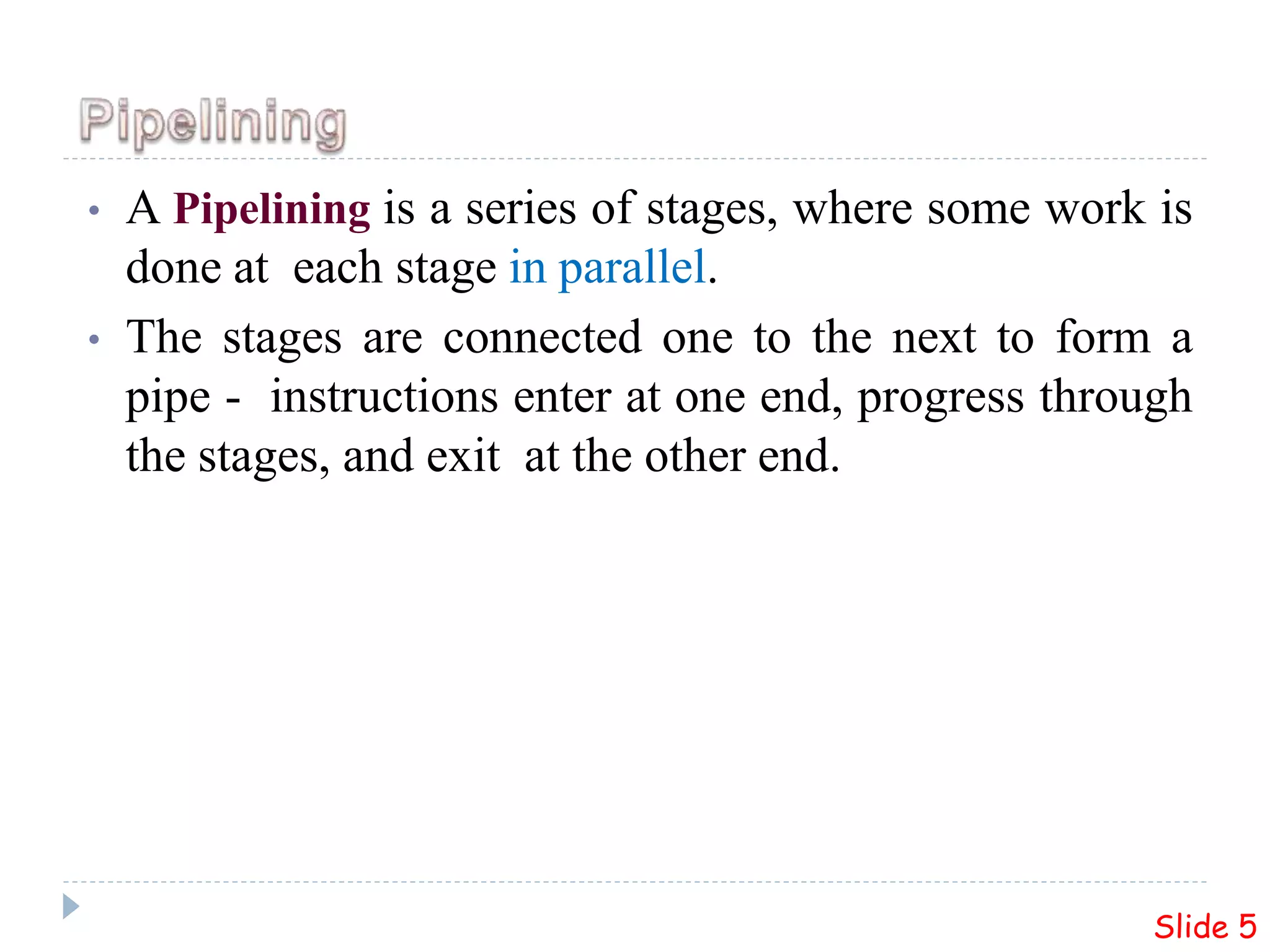 Design Pipeline Architecture For Various Stage Pipelines Pptx Programming Languages Computing