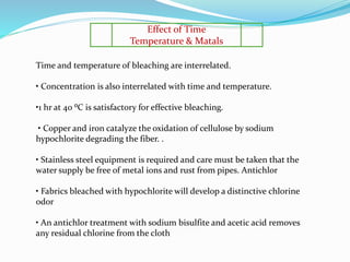 Presentation on Textile Bleaching | PPTX