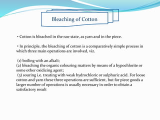 Presentation on Textile Bleaching | PPTX