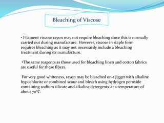 Presentation on Textile Bleaching | PPTX