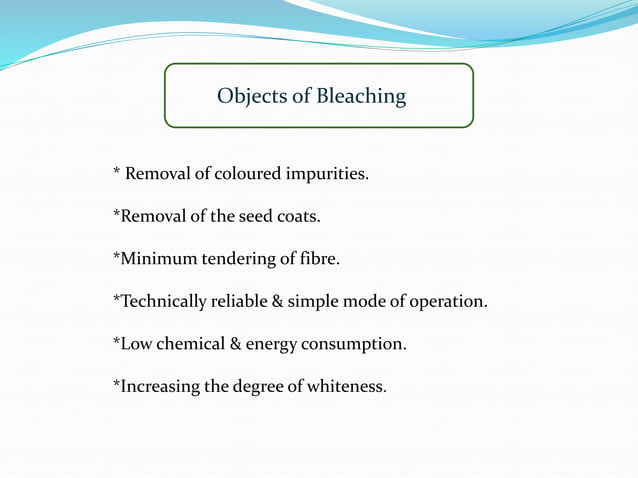 Presentation on Textile Bleaching | PPTX