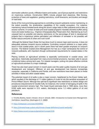 Protection of coastal wetlands and Protection of coastal waters | PDF