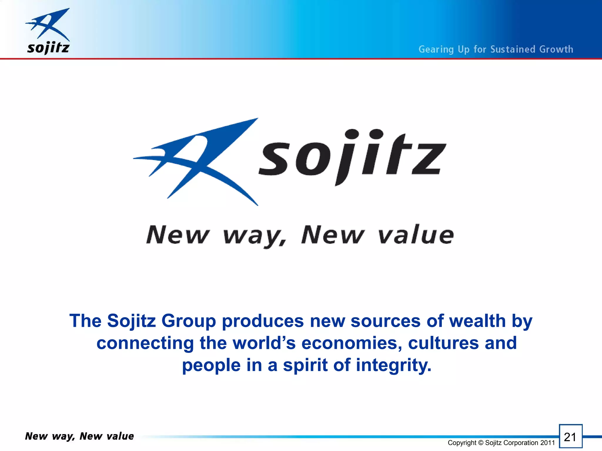 Sojitz Company Presentation 2012 | PDF
