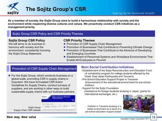 Sojitz Company Presentation 2012 | PDF