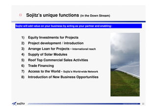 Sojitz Presentation General & Pv | PDF