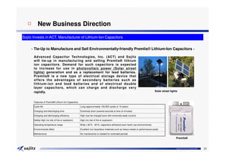 Sojitz Presentation General & Pv | PDF