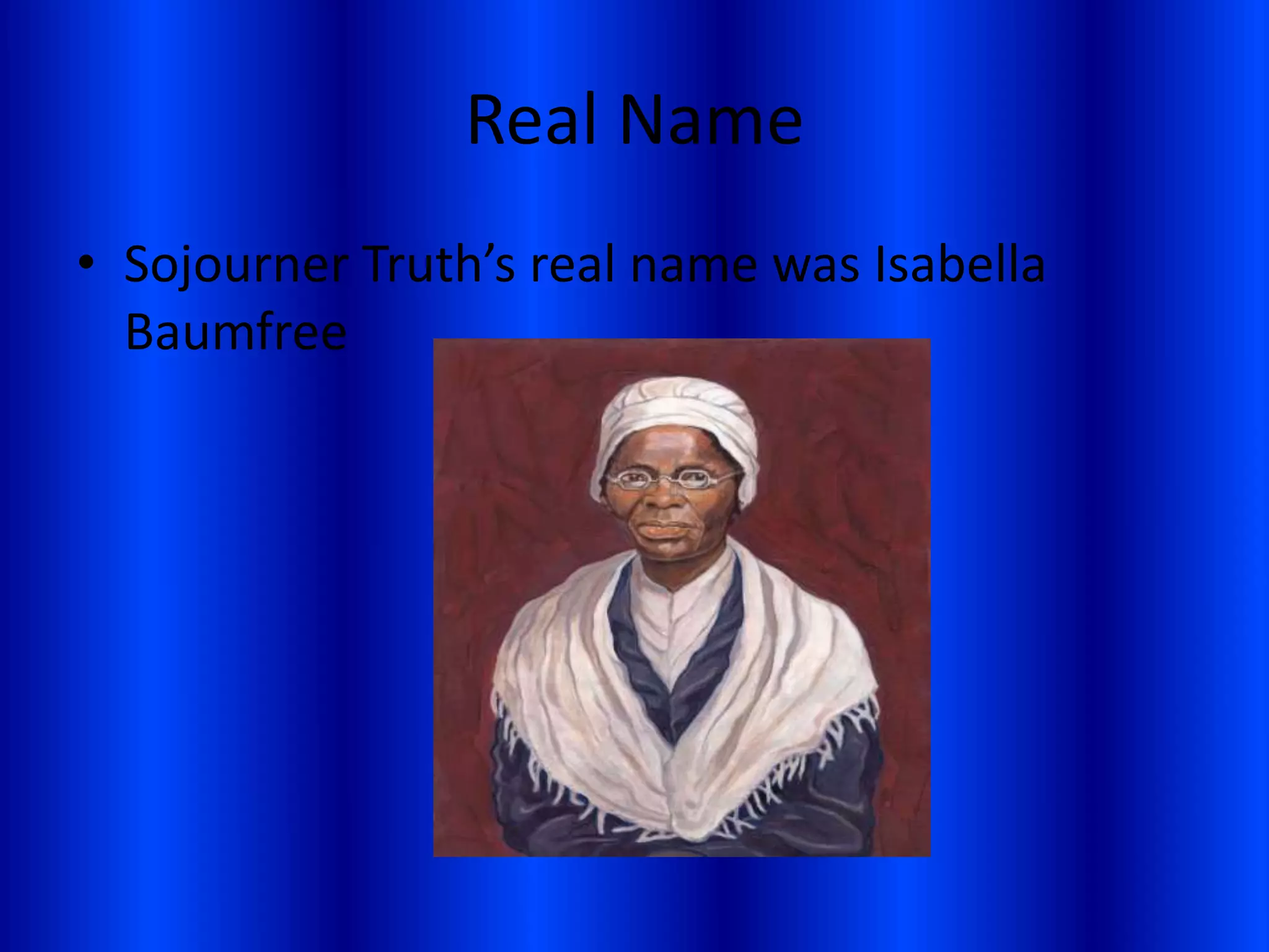 Sojourner Truth | PPT