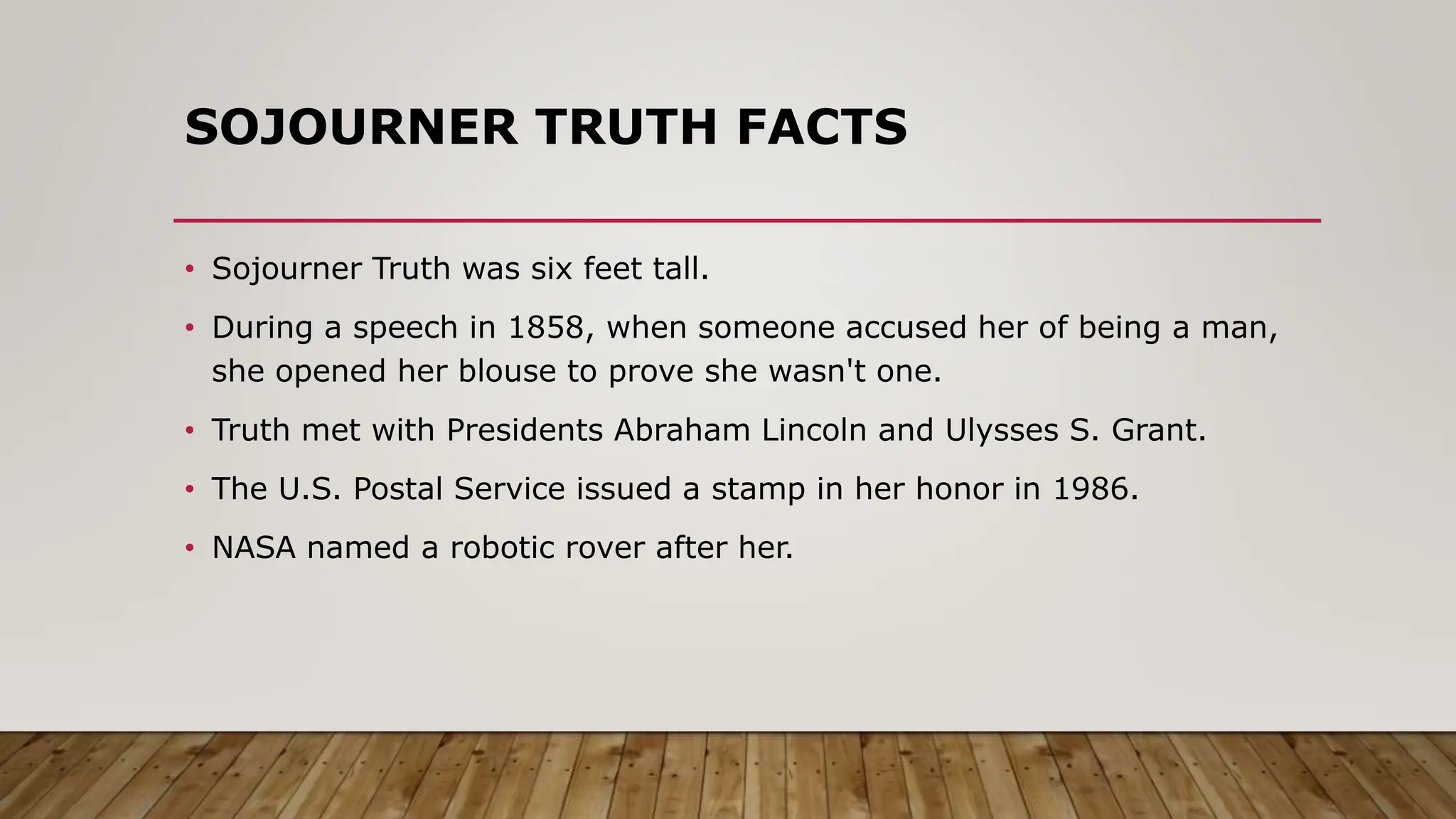 Lesson on Sojourner Truth: A woman of Truth | PPTX