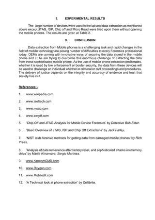 SOK:An overview of data extraction techniques from mobile phones | PDF