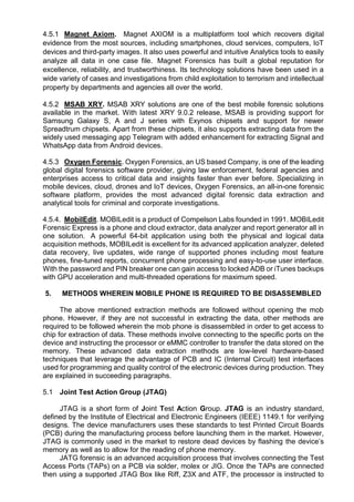 SOK:An overview of data extraction techniques from mobile phones | PDF