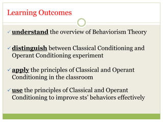 Sokhoeurn behaviorism | PPTX | Science