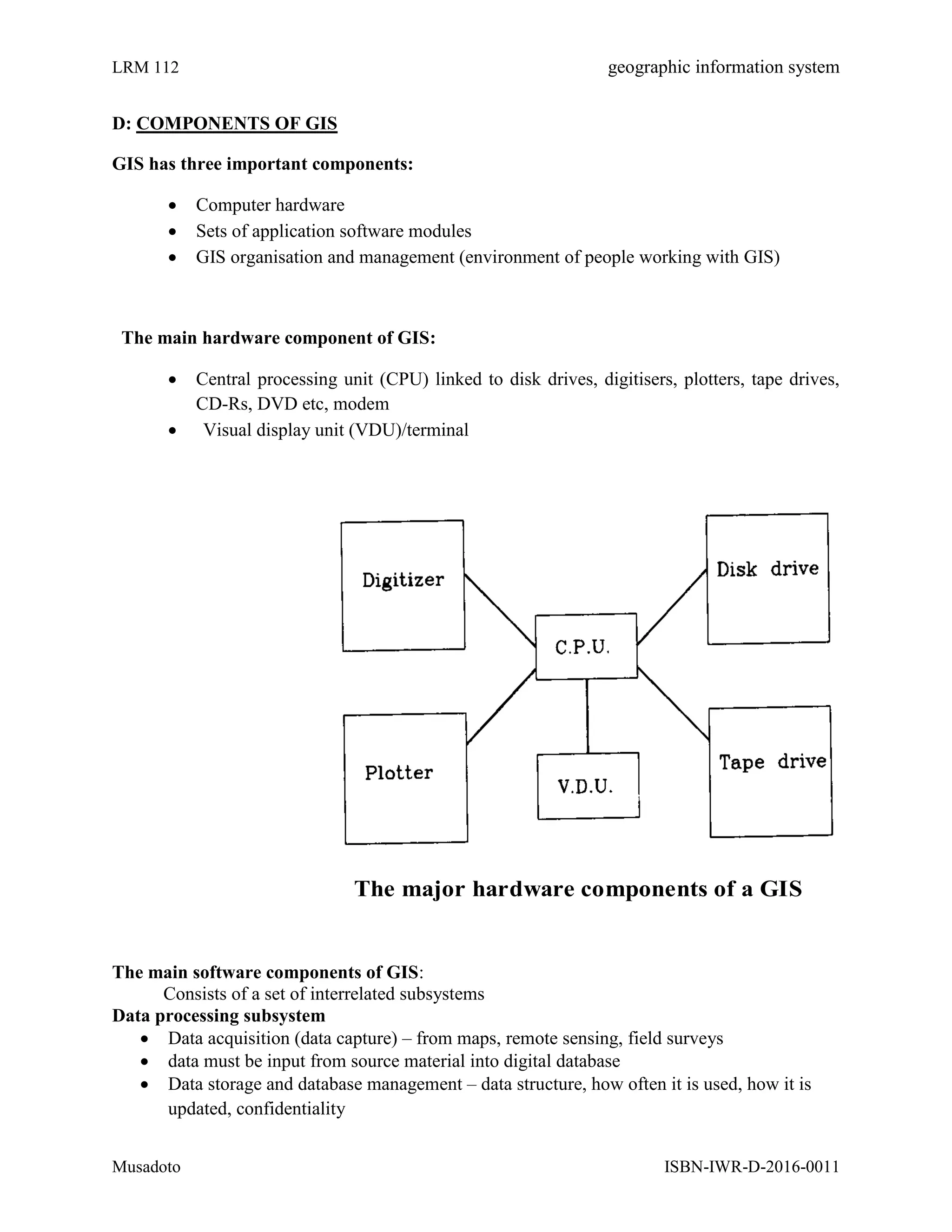 INTRODUCTION GEOGRAPHIC INFORMATION SYSTEM | PDF