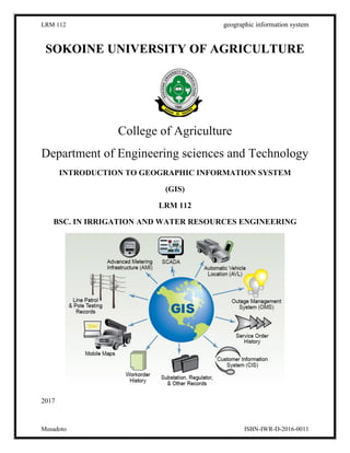 INTRODUCTION GEOGRAPHIC INFORMATION SYSTEM | PDF