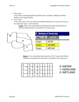 INTRODUCTION GEOGRAPHIC INFORMATION SYSTEM | PDF