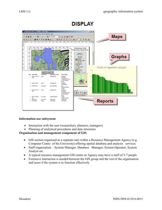 INTRODUCTION GEOGRAPHIC INFORMATION SYSTEM | PDF