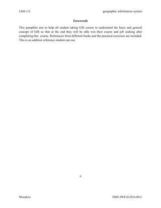 INTRODUCTION GEOGRAPHIC INFORMATION SYSTEM | PDF