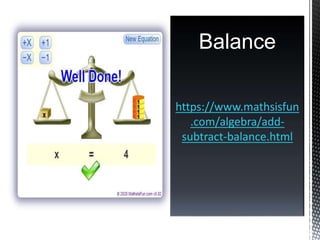 solving simple equation | PPTX