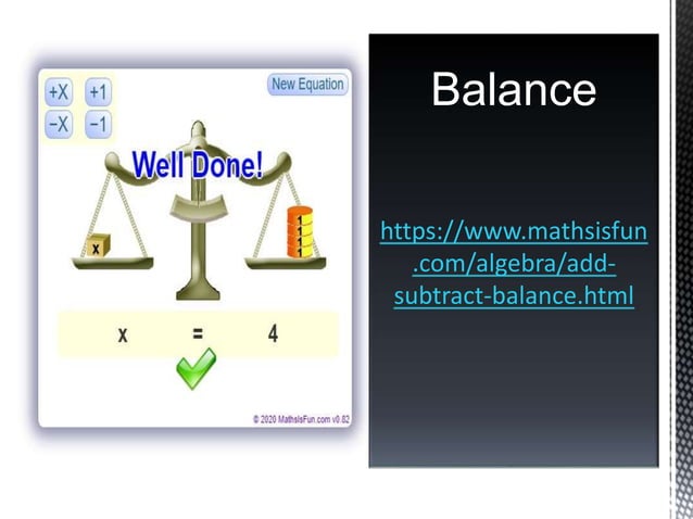 solving simple equation | PPTX | Physics | Science