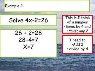 solving simple equation | PPTX