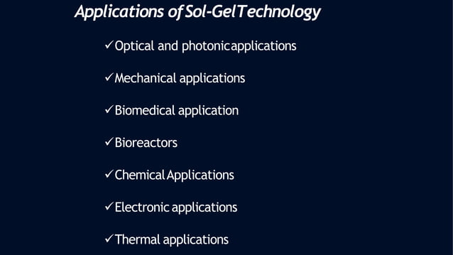 Sol- Gel Technology | PPTX