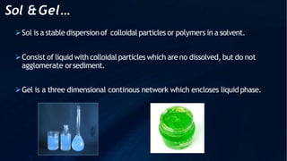 Sol- Gel Technology | PPTX