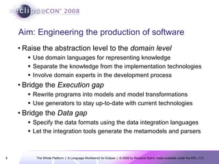 The Whole Platform A Language Workbench for Eclipse | PPT