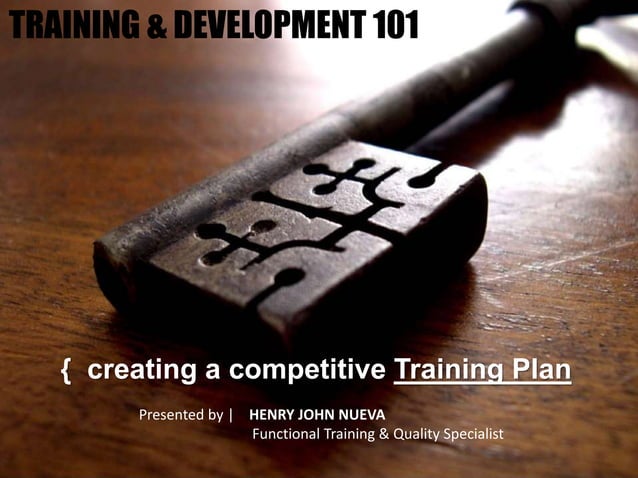 Creating a competitive training plan | PPT