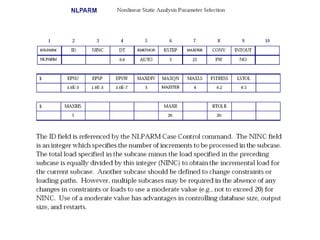 Non linear static analysis of plate using Nastran Sol106 | PPTX