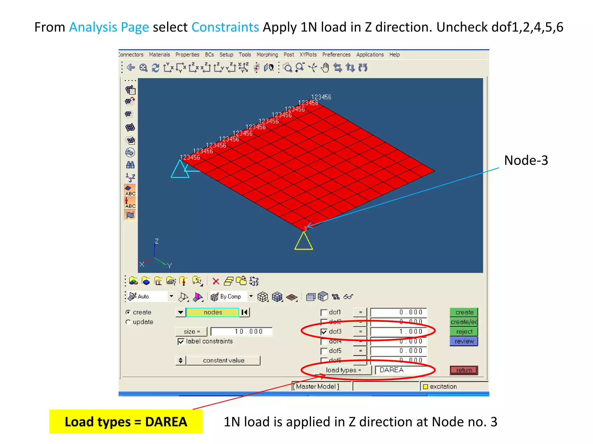 Frequency response analysis of plate using Nastran Sol108 | PPTX