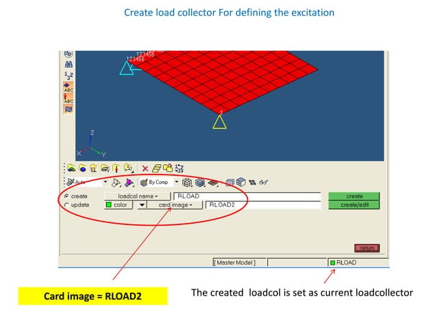 Frequency response analysis of plate using Nastran Sol108 | PPTX