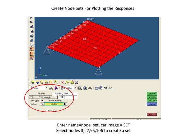 Frequency response analysis of plate using Nastran Sol108 | PPTX