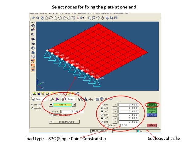 Frequency response analysis of plate using Nastran Sol108 | PPTX