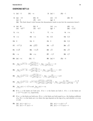 Solution Manual : Chapter - 02 Limits and Continuity | PDF