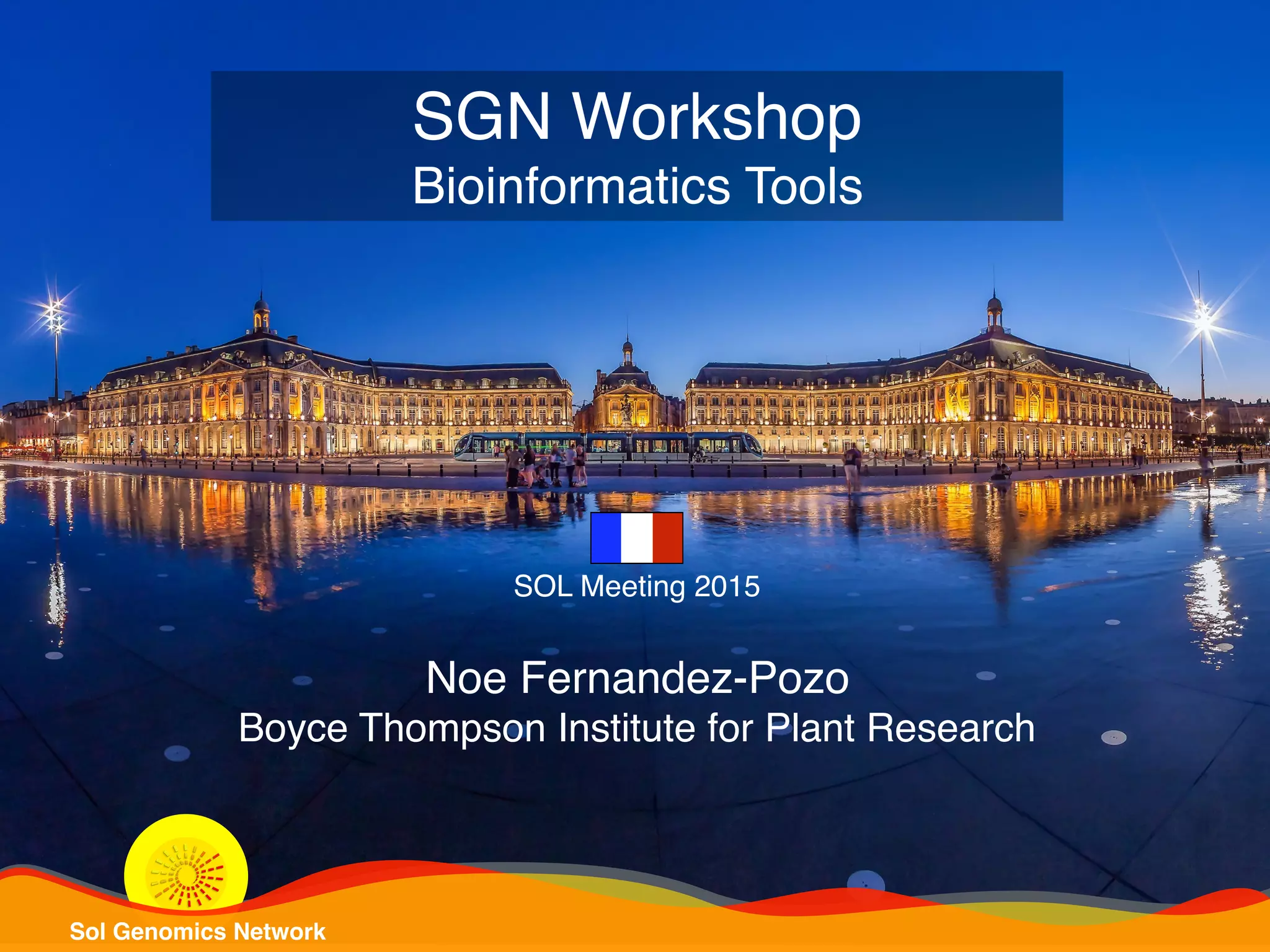 Sol2015 SGN Bioinformatics Tools | PDF | Biological Sciences | Science