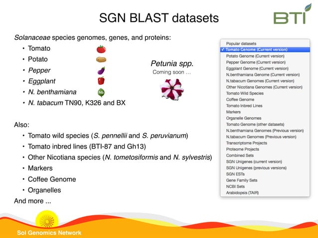 Sol2015 SGN Bioinformatics Tools | PDF | Biological Sciences | Science