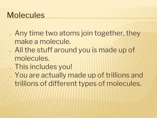 molecules and compounds | PPT