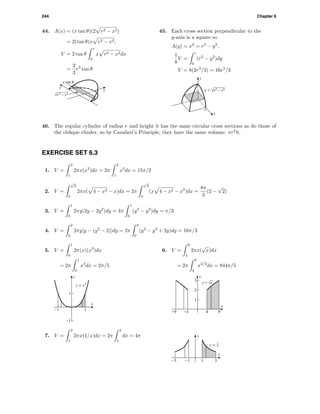 Solution Manual : Chapter - 06 Application of the Definite Integral in ...
