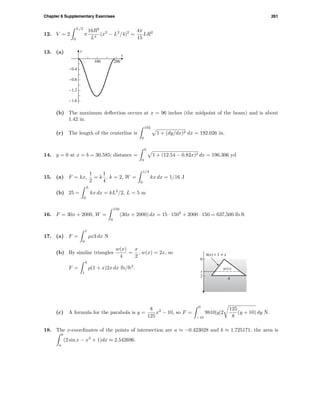 Solution Manual : Chapter - 06 Application of the Definite Integral in ...