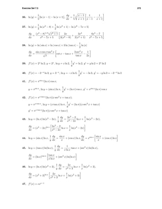 Solution Manual : Chapter - 07 Exponential, Logarithmic and Inverse ...
