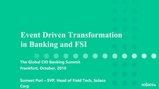 Event-Driven Transformation in Banking and FSI | PPT