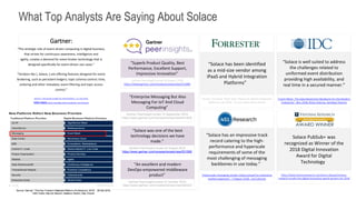 Cloud Expo Europe 2019 - Solace Presentation | PPTX | Cloud Computing | Internet