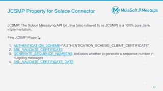 Solace PubSub+ MuleSoft Connector for Mule 4 | PPTX